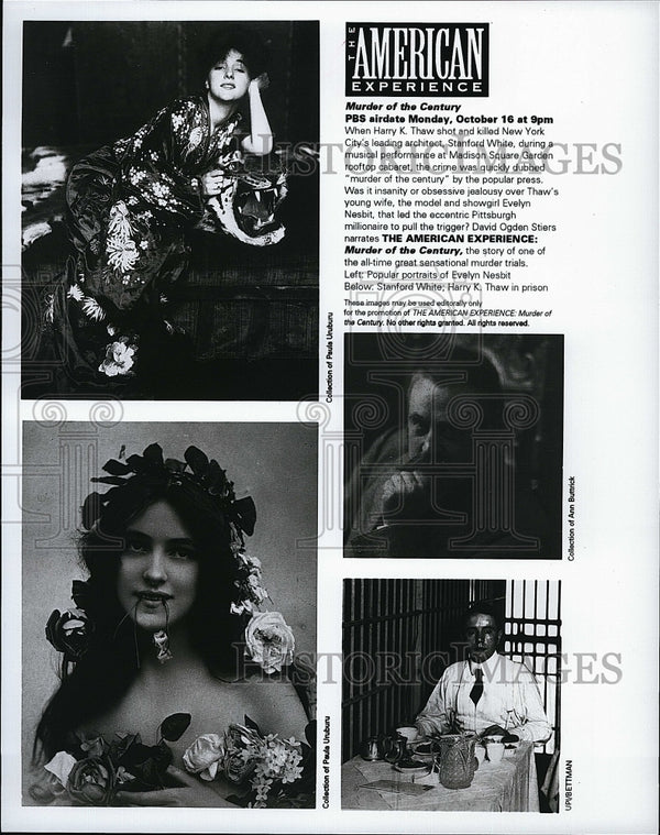 Press Photo scenes from "The American Experience: Murder of the Century ...