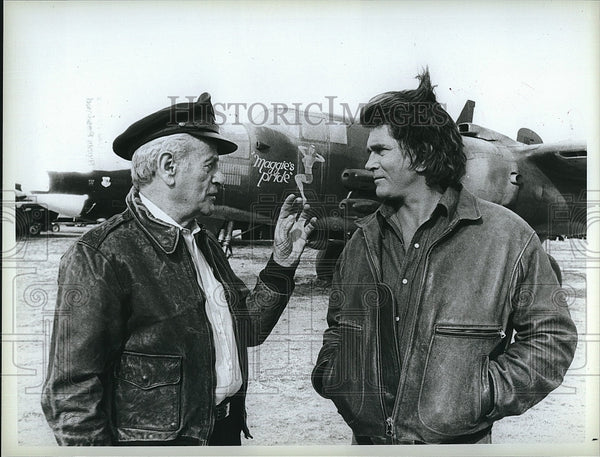 1986 Press Photo Highway to Heaven Michael Landon Eli Wallach - Historic Images