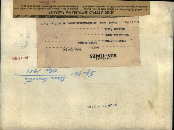 1955 Press Photo Soldier Field Shrinerama Show Parade - RRR39137 - Historic Images