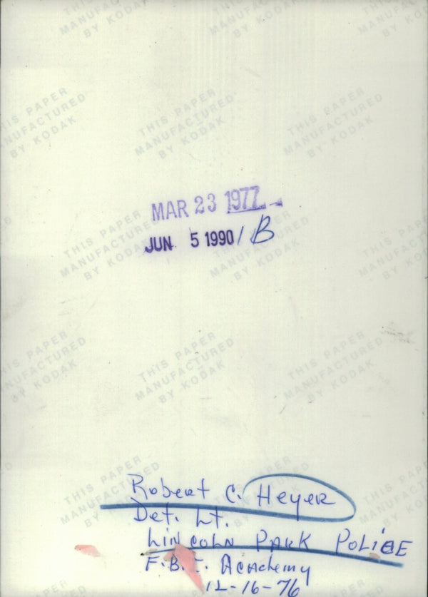 1976 Press Photo Robert Heyer Lincoln Park Police - RRU29681 - Historic Images