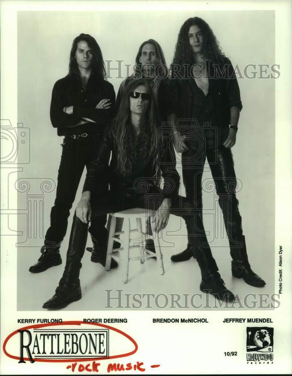 1992 Press Photo Rock music group "Rattlebone" - hcp10442 - Historic Images