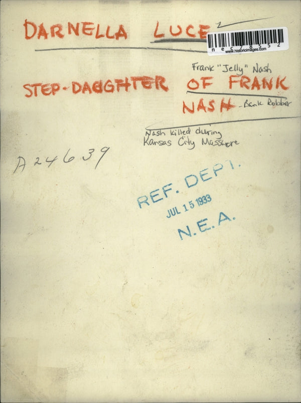 1933 Press Photo Frank Jelly Nash killed during Kansan Massacre. - Historic Images