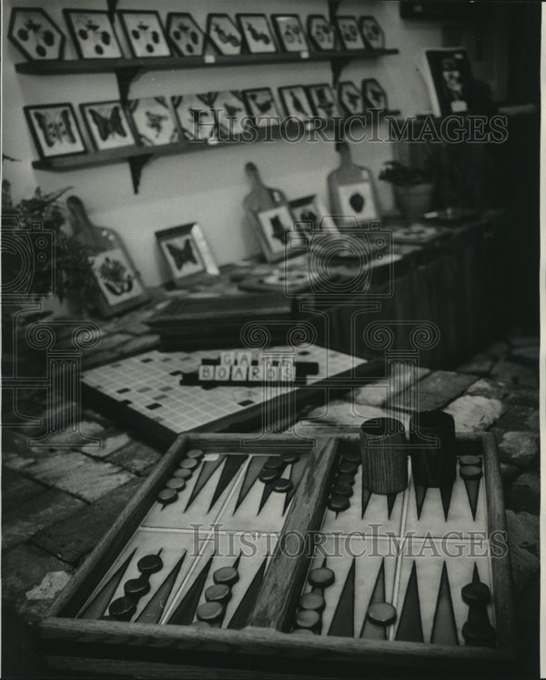 1976 Press Photo Backgammon game - Historic Images