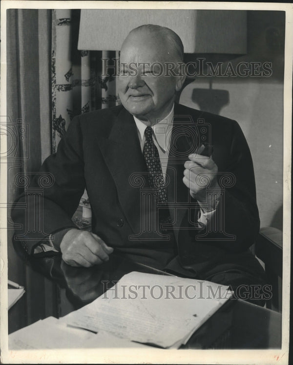 1963 Press Photo Herbert Clark Hoover, 31st President of the United ...