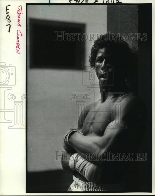 1983 Press Photo Boxer Jerome Clouden - nos05869 - Historic Images