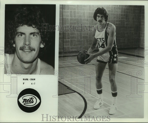 Press Photo Mark Crow, Nets Basketball Player - sas06438 - Historic Images