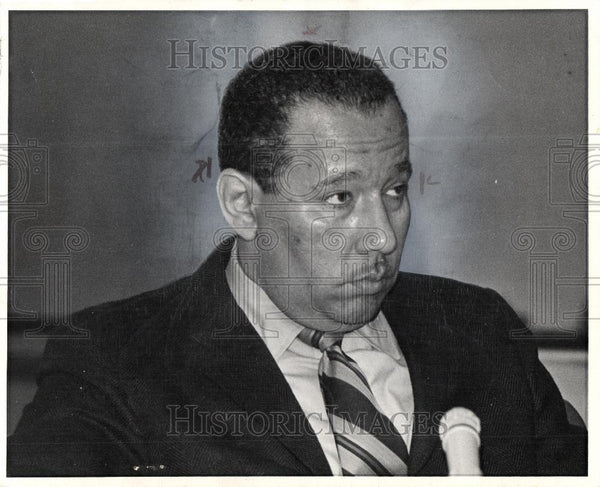 Detroit Common Council Ernest Brown Jr 1972 Vintage Press Photo Print - Historic Images