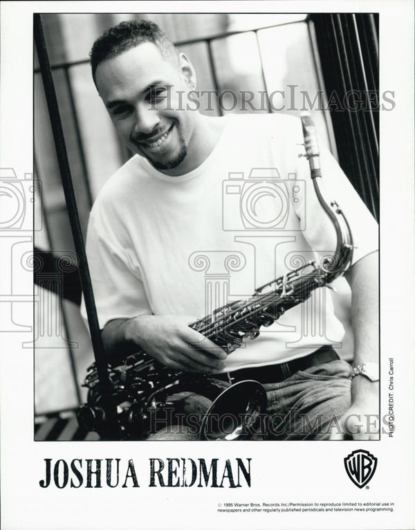 1997 Press Photo Saxophone player Musician Joshua Redman Entertainer ...