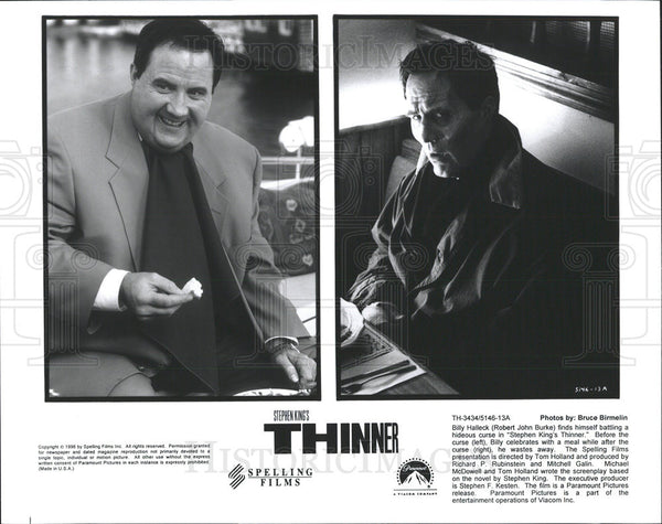 Robert John Burke Stars In Thinner 1996 vintage promo photo print - Historic Images