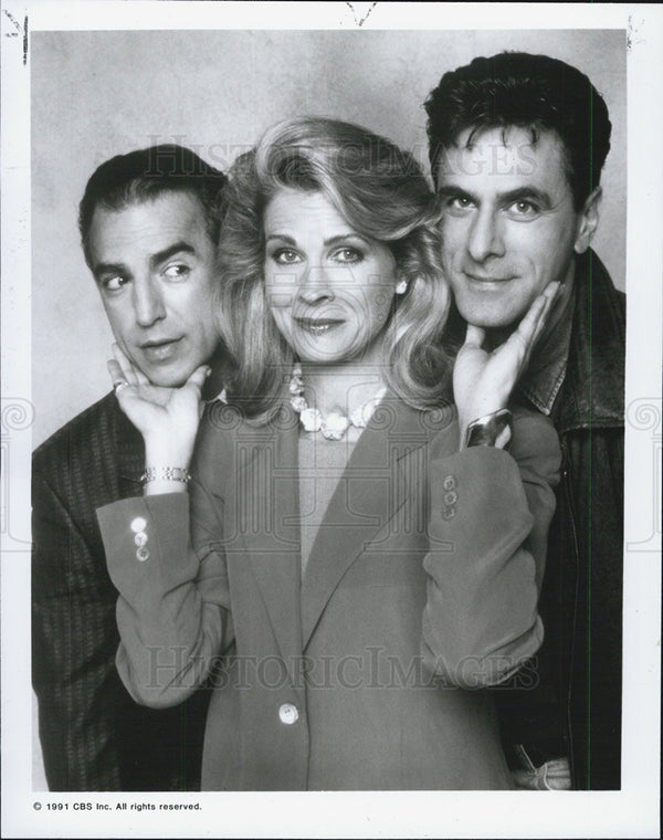 Candice Bergen, Jay Thomas, Robin Thomas in Murphy Brown 1991 vintage promo photo print ...