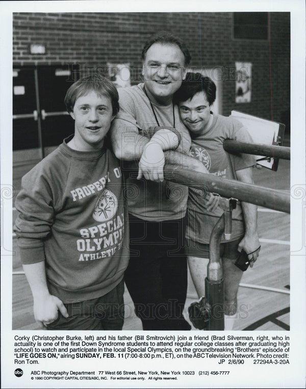 Christopher Burke,Bill Smitrovich,B Silverman Life Goes On 1990 vintage promo photo print ...