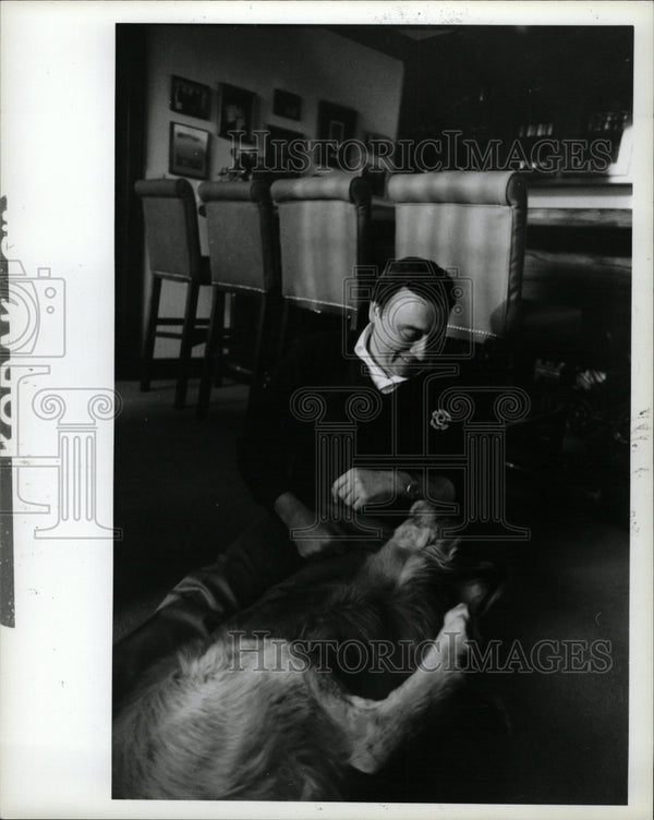 1983 Press Photo Joseph Priestley JP McCarthy II radio - RRW13045 - Historic Images