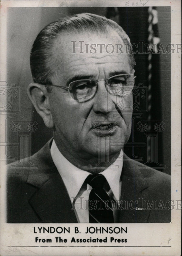 1969 Lyndon Baines Johnson President United - Historic Images