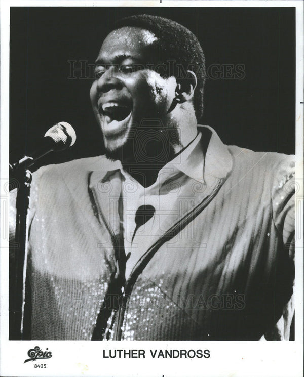 1985 Press Photo Luther Vandross Singer - Historic Images