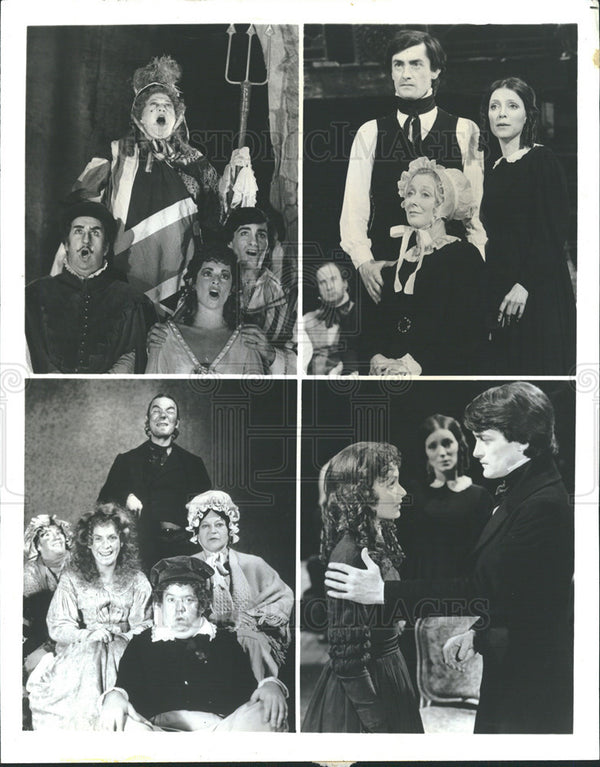 1982 Press Photo Roger Rees Jane Downs Emily Richard Lucy Gutterridge - Historic Images