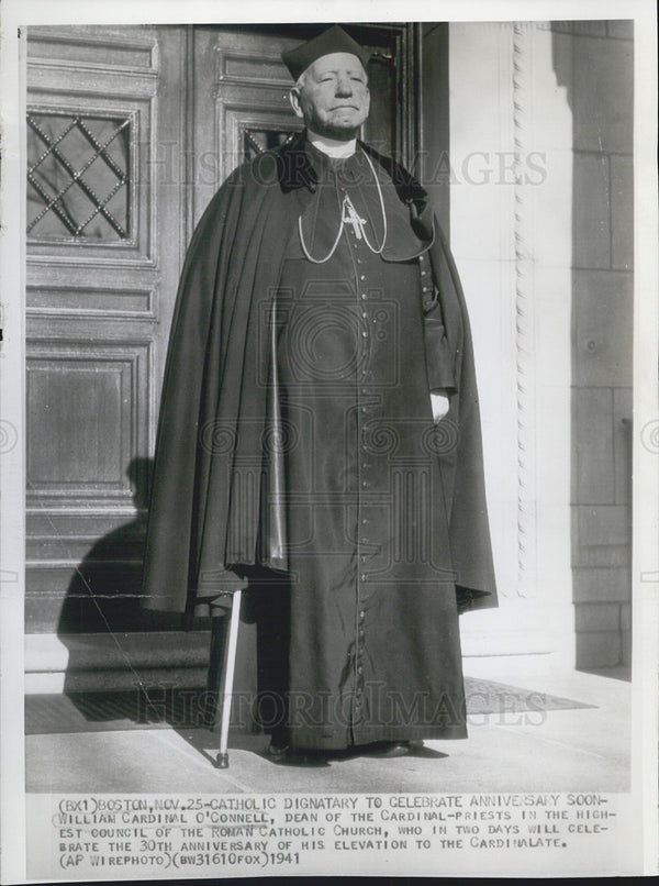 William Cardinal O'Connell Dean Cardinal-Priests Highest 1941 Vintage Press Photo Print ...