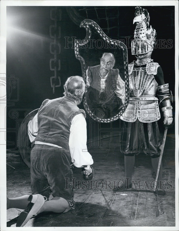 1969 Jose Ferrer & Timothy Jerome in the musical "Man of La Mancha" - Historic Images