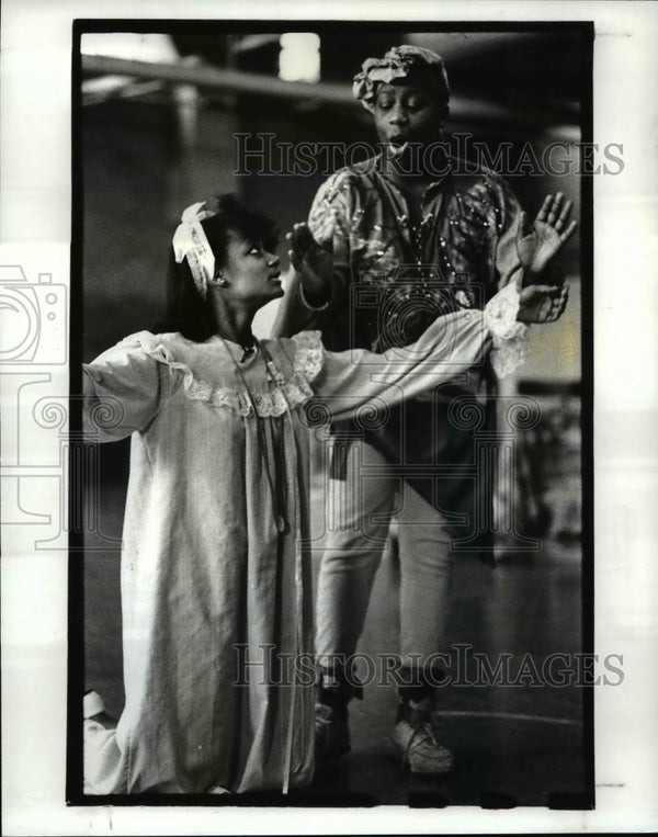 1988 Press Photo CSA Production of Peter Pan Plays, Wendy & Peter Pan ...