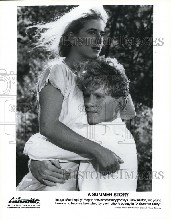 1988 Press Photo Imogen Stubbs & James Wilby in A Summer Story - cvp67 - Historic Images