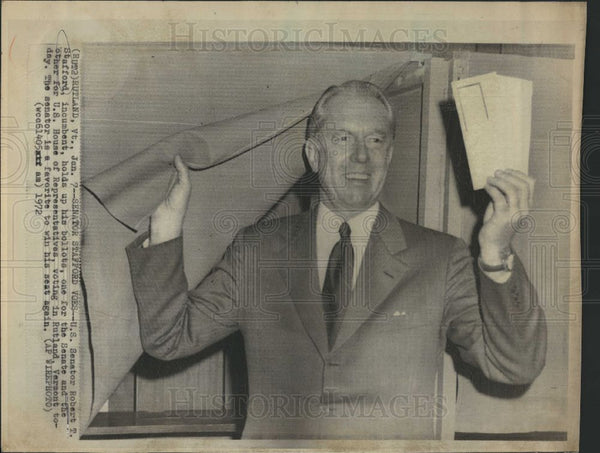 1972 Press Photo Sen. Robert t. Stafford - Historic Images