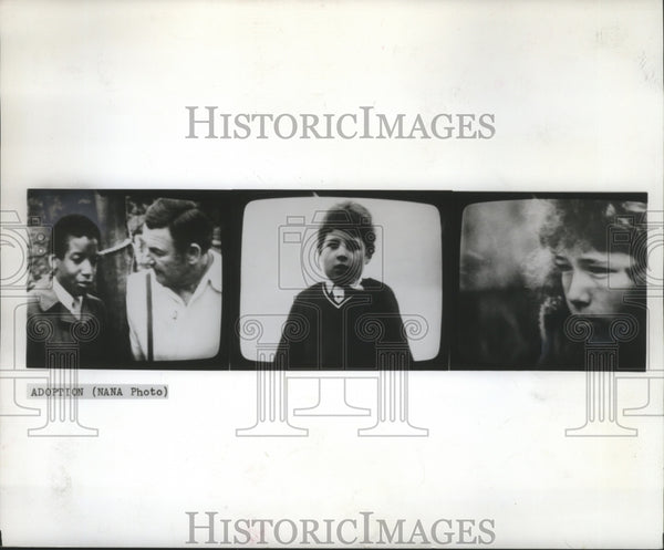 1974 British Program about adoption by Ben Hunter, TV personality - Historic Images