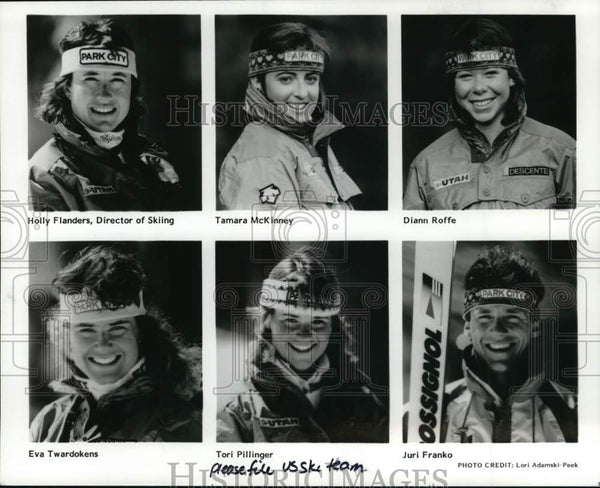1986 Press Photo Members of the United States Ski Team - pis04059 ...