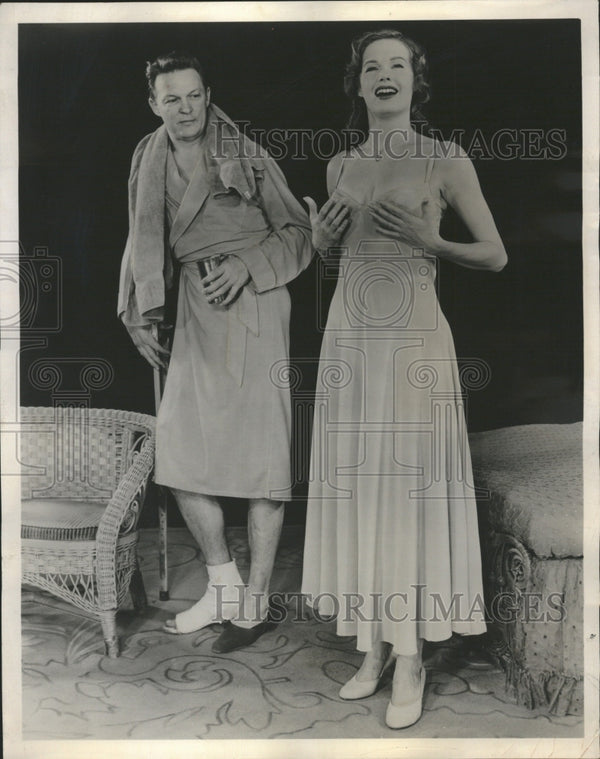 1957 Alex Nicol Marjorie Steele - Historic Images