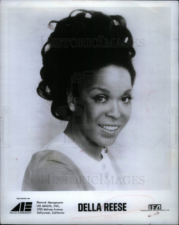 1971 Press Photo Della Reese photo AVCO embassy - DFPD20339 - Historic ...