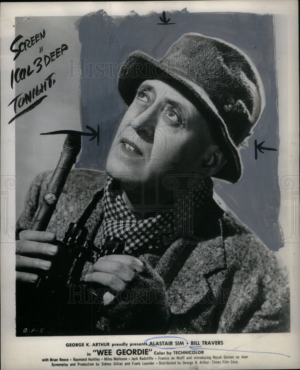 1957 Press Photo Alastair Sim Scottish character actor - DFPD60883 ...