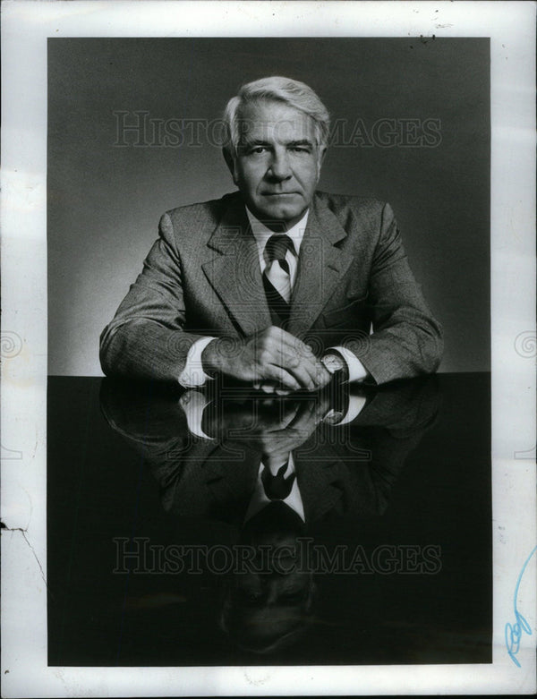 1989 Press Photo Harry Reasoner - Historic Images
