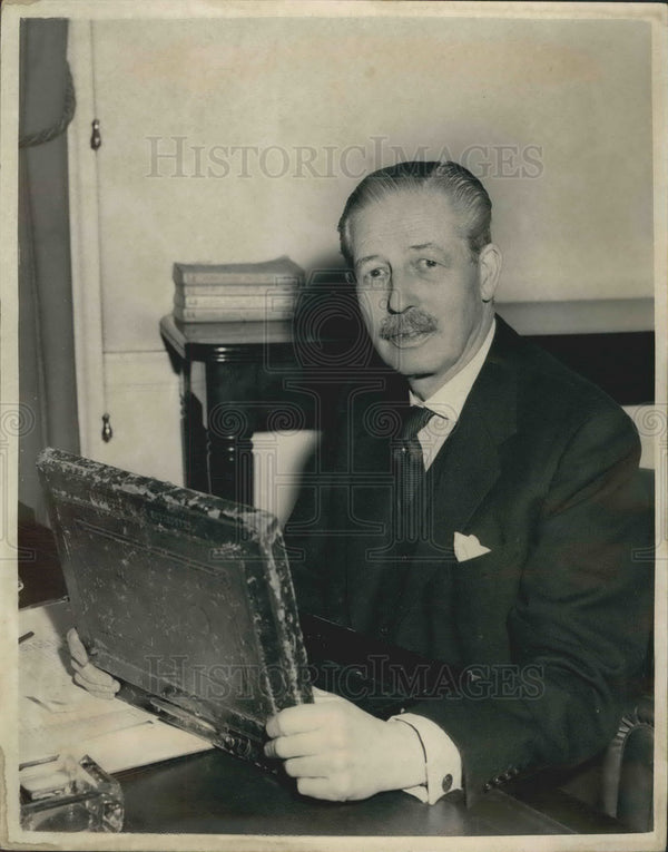1955 Press Photo New Chancellor Of The Exchequer Mr. Harold Macmillan ...