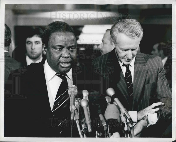 1979 Press Photo Rev. Ndabaningi Sithole and Prime Minister Ian Smith ...