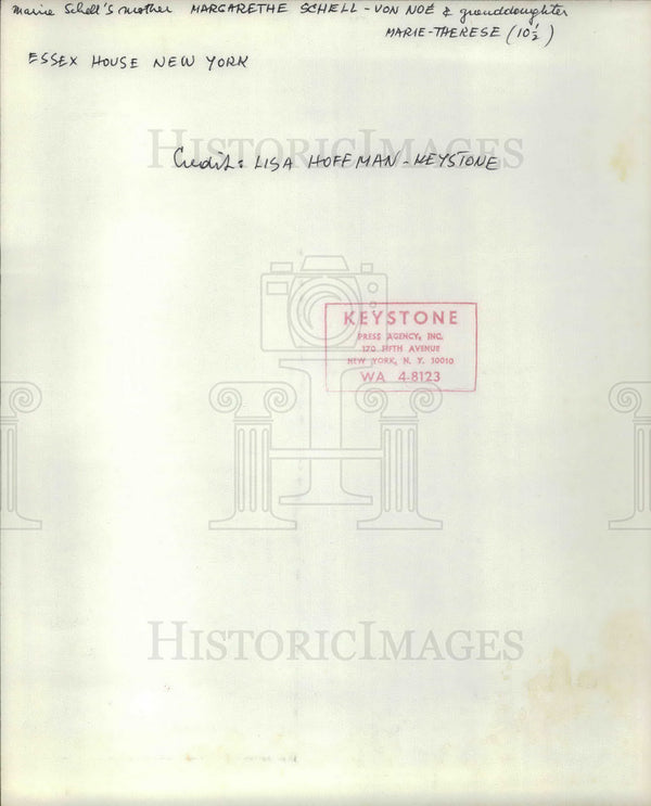 Press Photo Marine Schell's mother Margarethe Schell - KSB11145 ...