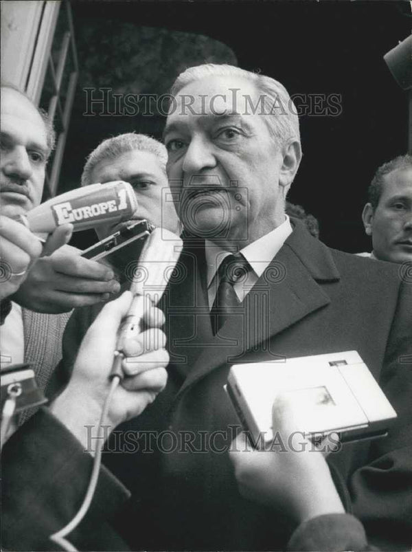 1980 Press Photo Egypt's Prime Minister Mustafa Khalil in Paris ...