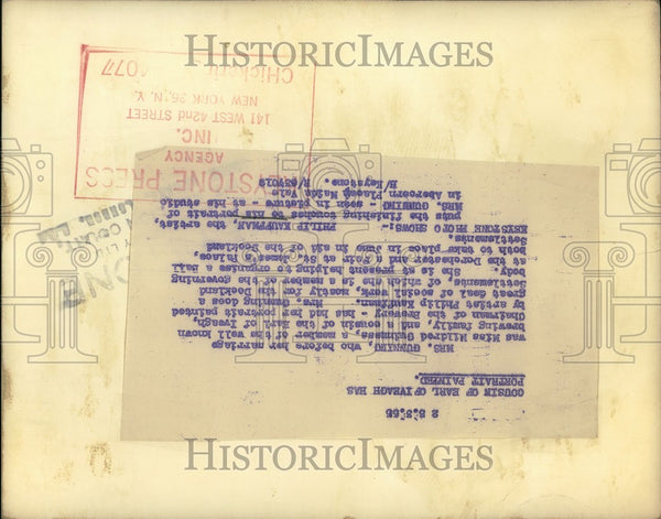 1955 Press Photo Philip Kauffman Paints Portrait Mildred Gunning Cousin ...