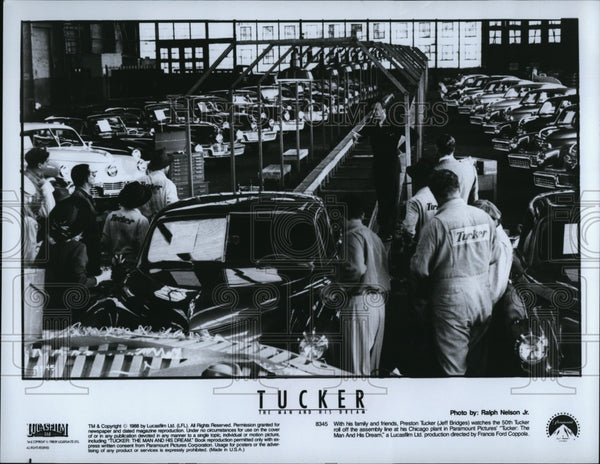 1988 Press Photo Jeff Bridges in "Tucker: The Man and His Dream ...