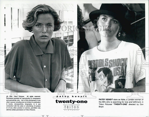 1991 Press Photo Patsy Kensit in "Twenty-One" - Historic Images