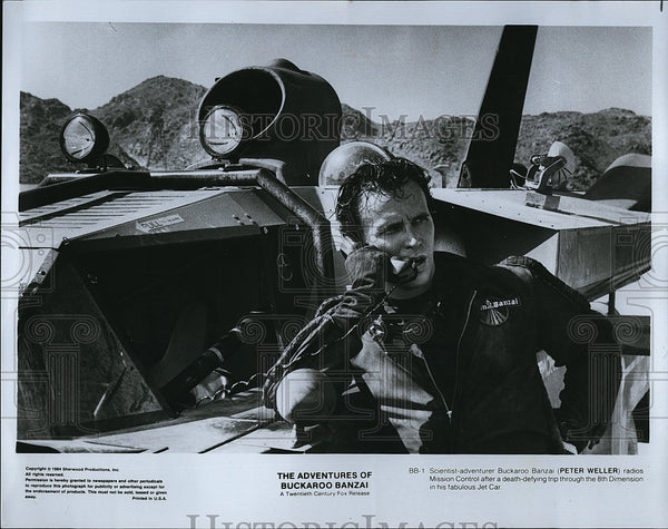 1988 Press Photo "The Adventures of Buckaroo Banzai" Peter Weller ...