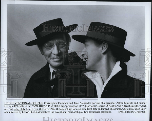 1982 Press Photo Christopher Plummer & Jane Alexander Star In "A ...