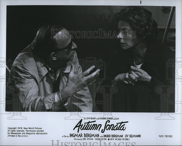 1978 Press Photo Ingrid Bergman in "Autumn Sonata" - Historic Images