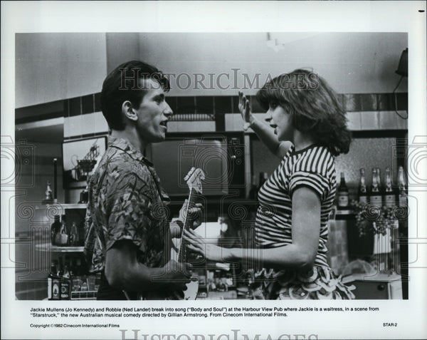 1982 Press Photo Jo Kennedy, Ned Lander "Starstruck" - Historic Images