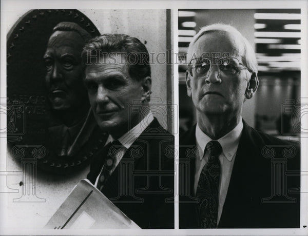 1989 Press Photo FBI director William Sessions in NBC-TV's "Unsolved ...