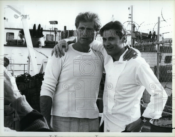 1987 Press Photo Joseph Bologna Actor Joe Cortese Rags To Riches TV ...