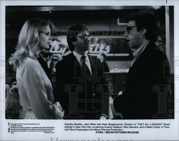 1981 Press Photo Actors John Ritter & Dorothy Stratton in "They All ...