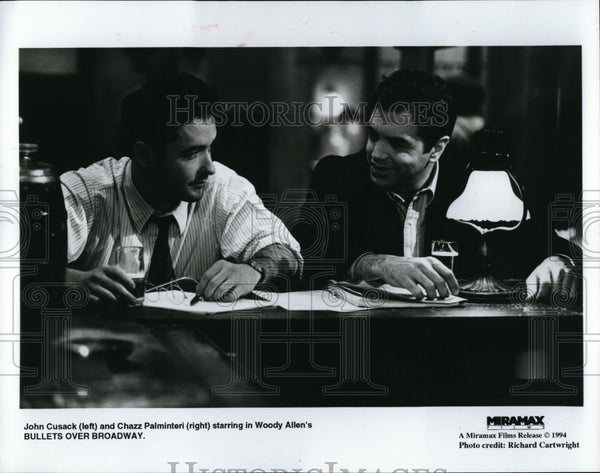 1994 Press Photo "Bullets Over Broadway" John Cusack & Chazz Palminteri ...