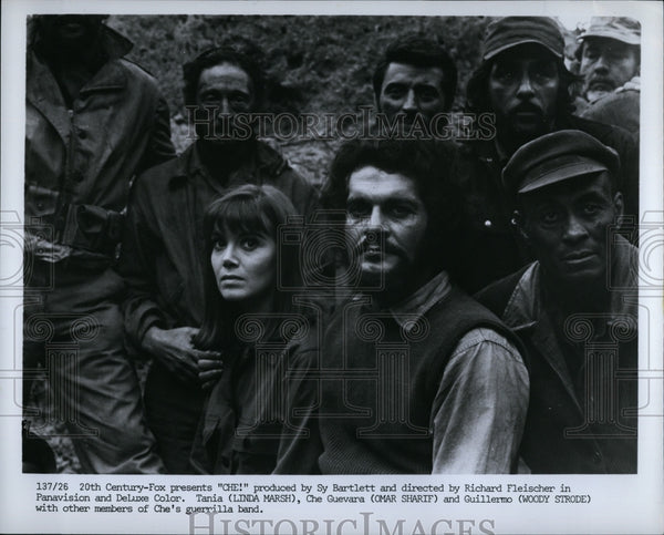 1969 Press Photo Che! Film Actors Linda Marsh Omar Sharif Woody Strode ...