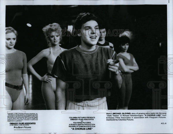 1985 Press Photo A Chorus Line Movie Michael Blevins - Historic Images