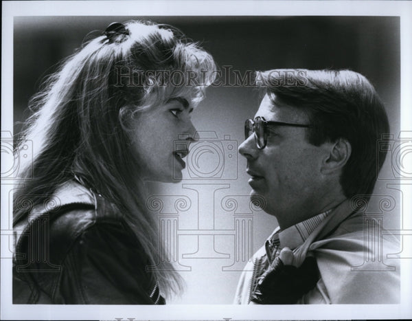 1991 Press Photo "Broken Badges" Jay Johnson & Eileen Davidson ...