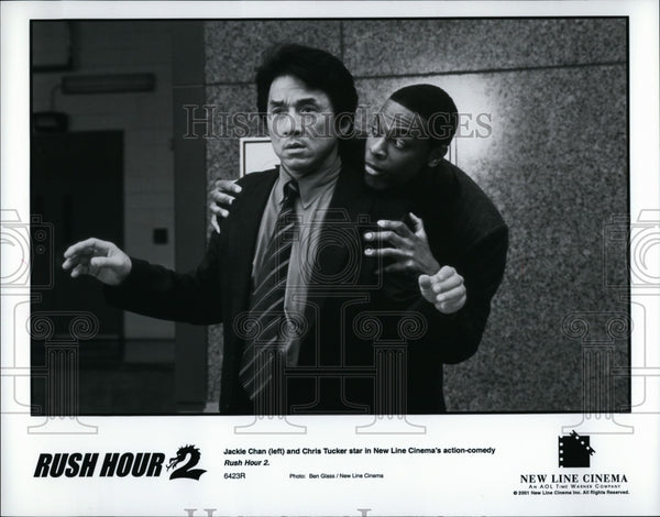 2001 Press Photo Jackie Chan Actor Chris Tucker Action Comedy Rush Hour ...