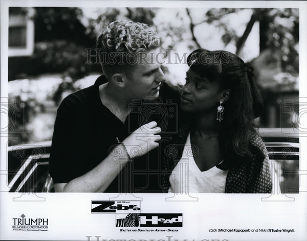 1992 Press Photo Michael Rapaport, N'Bushe Wright, "Zebrahead ...